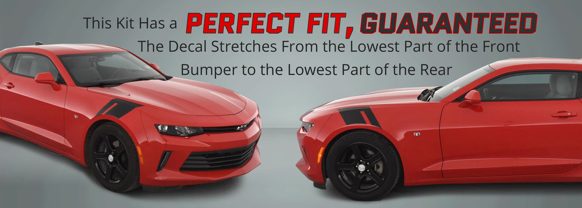 Chevrolet Camaro Fender Decal (Hash Marks, for 2016, 2017, 2018 ...