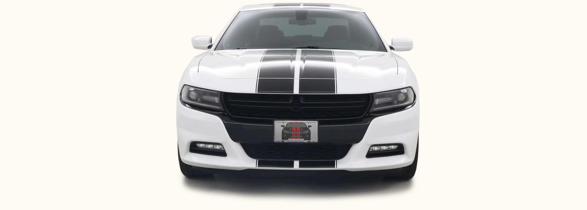 Dodge Charger Thick Stripes (Dual Rally Racing Stripes for a SE or SXT ...